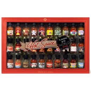Thoughtfully Gifts, Hot Sauce Flavors of the World Variety Pack ...